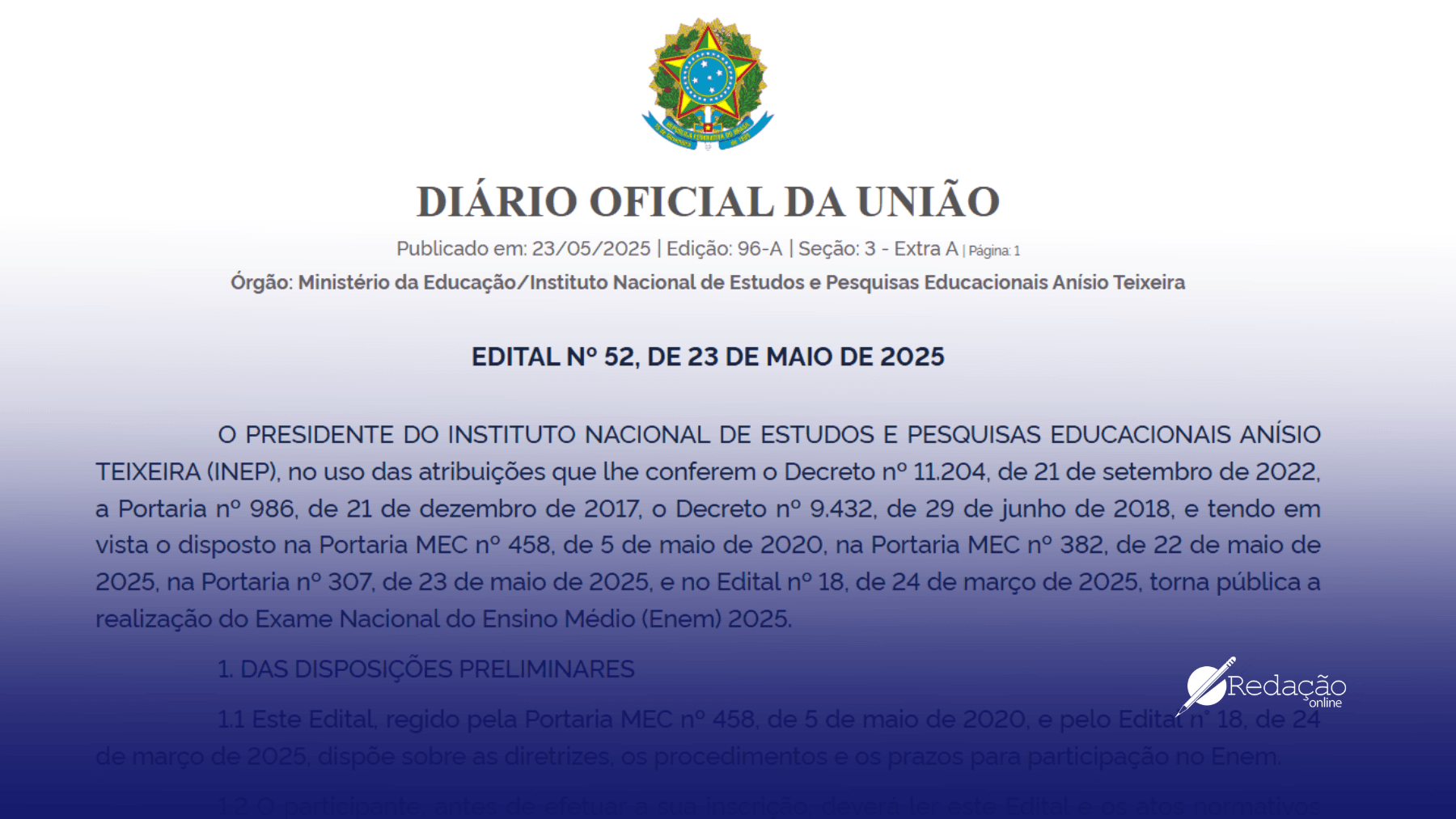 Edital Enem 2025: datas, edital, mudanças, redação e muito mais!